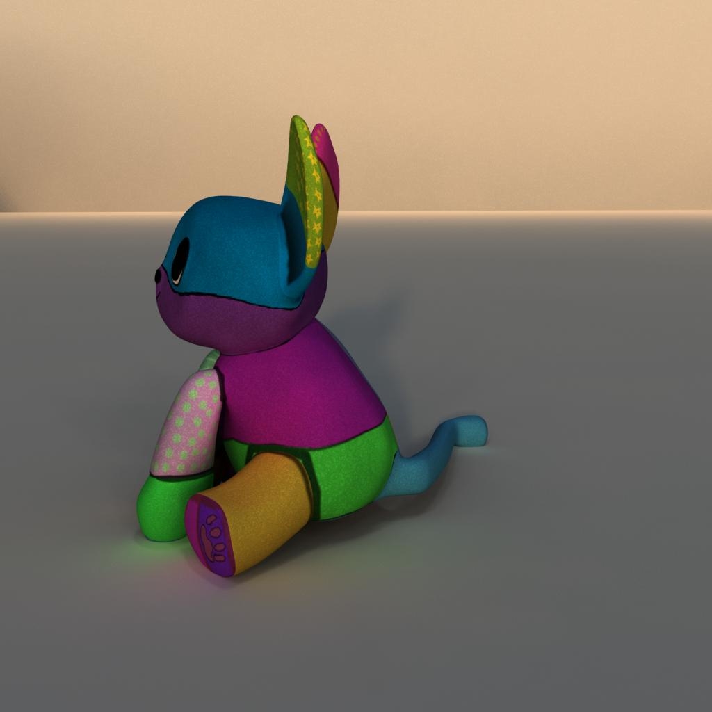3d model cute plush