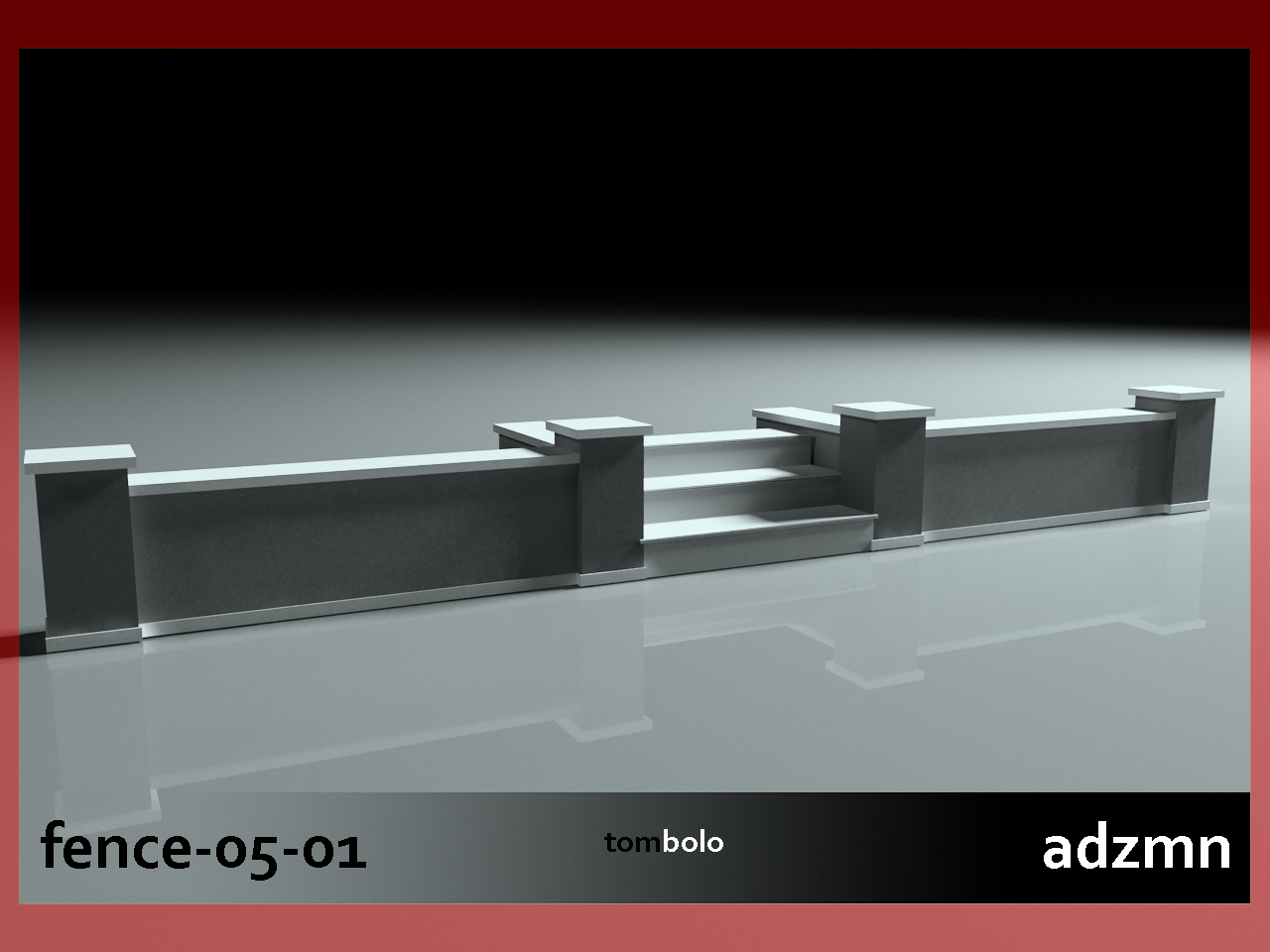 3d model fence