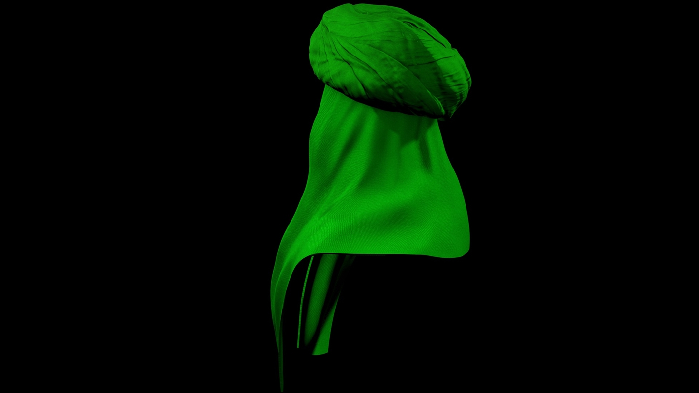 arabic turban 3d c4d