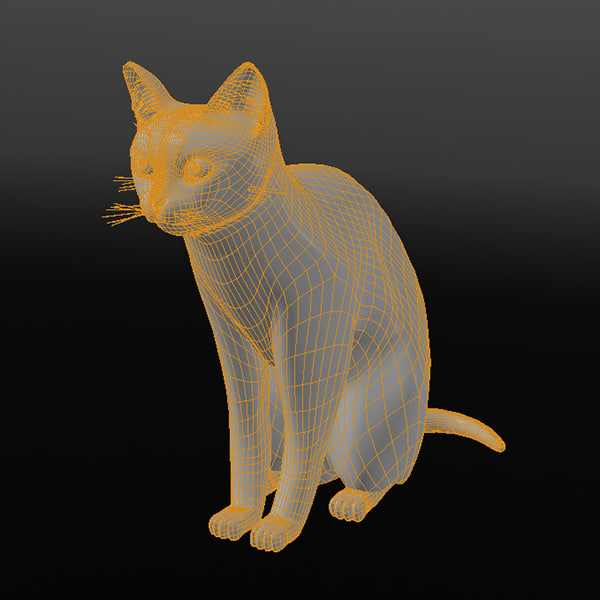 cat 3d model