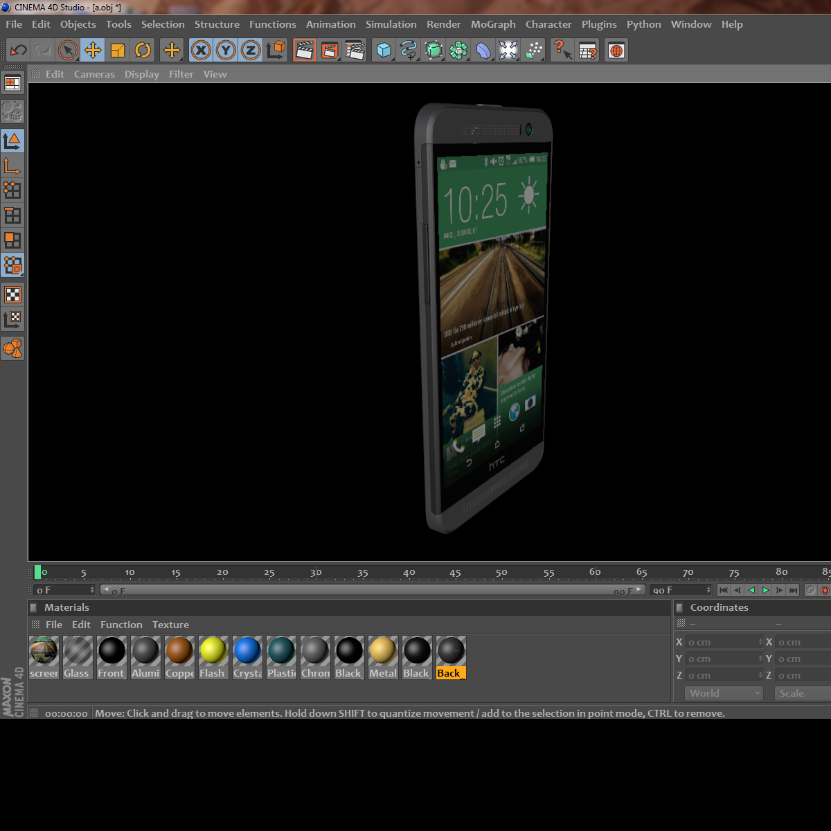 3d htc e8 colors model
