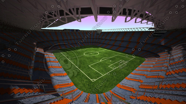 3d model santiago bernabeu