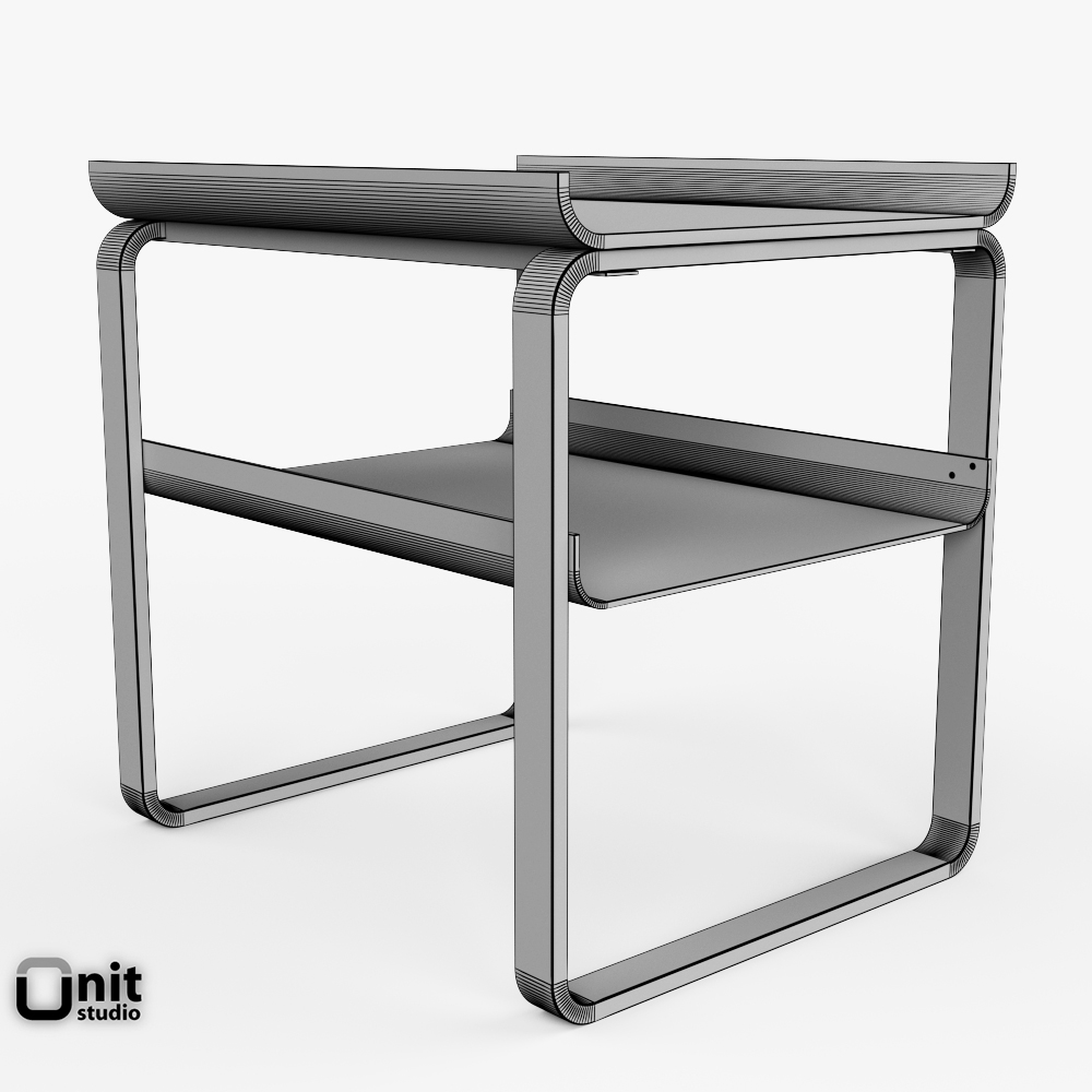 3d artek table 915 alvar aalto model