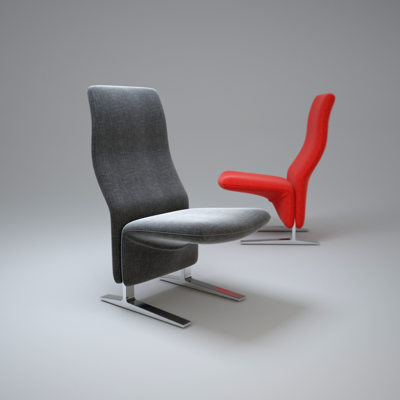 concorde-chair 3d obj