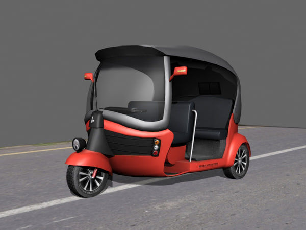 3d auto rickshaw model