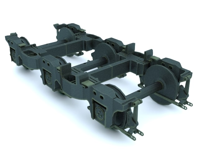 chassis train 3d model