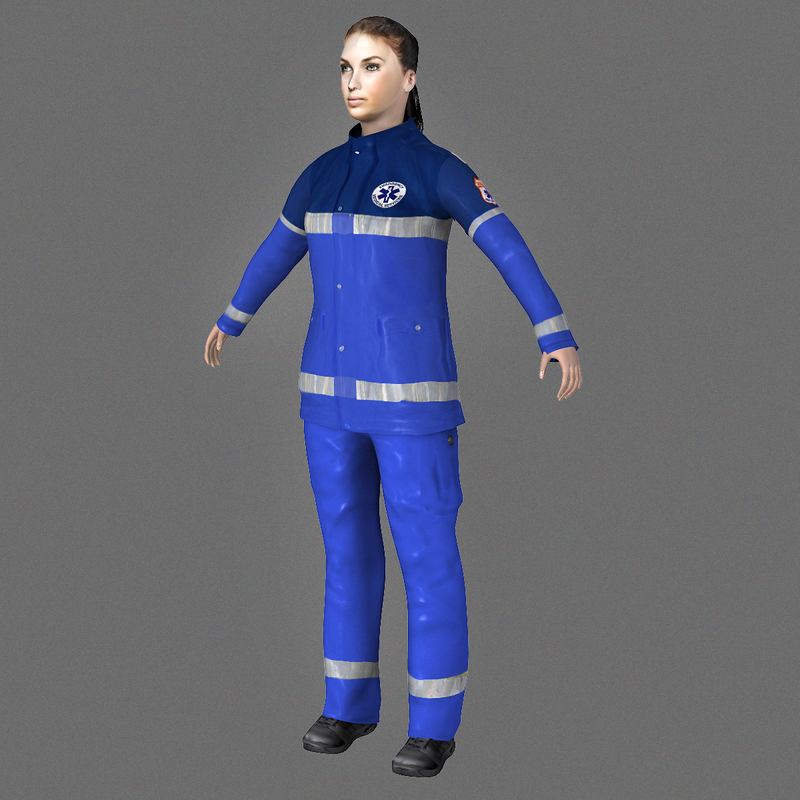 3d model paramedic ready