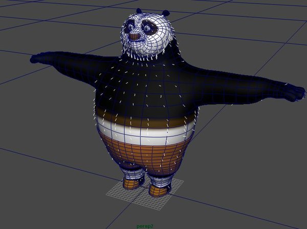 3d model kung fu panda