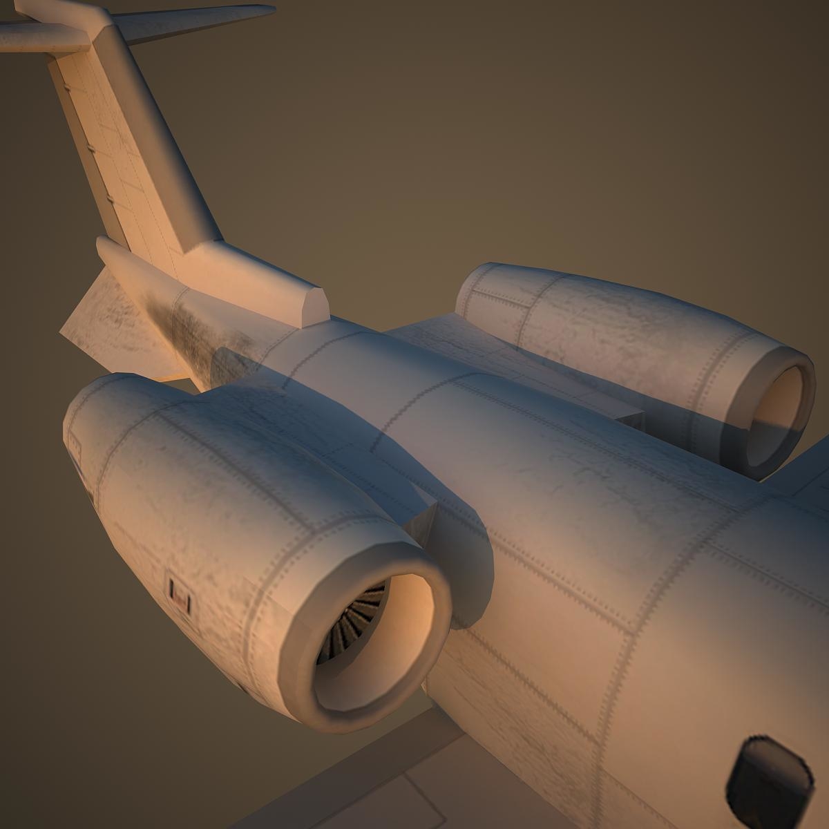 3d model learjet basic aircraft