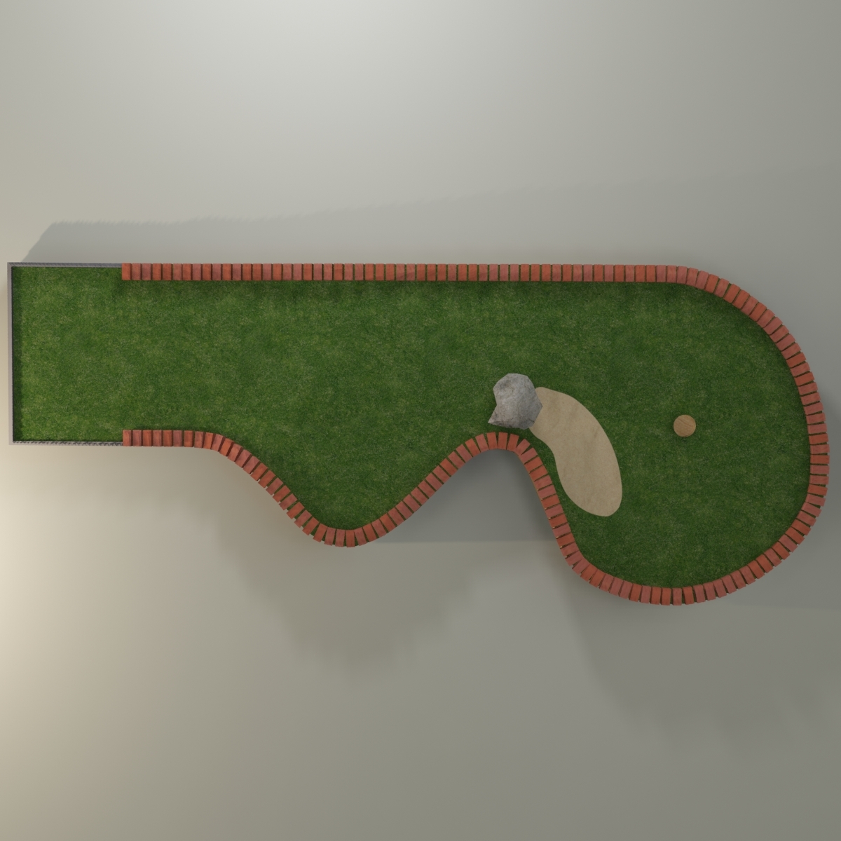 mini golf course 3d model