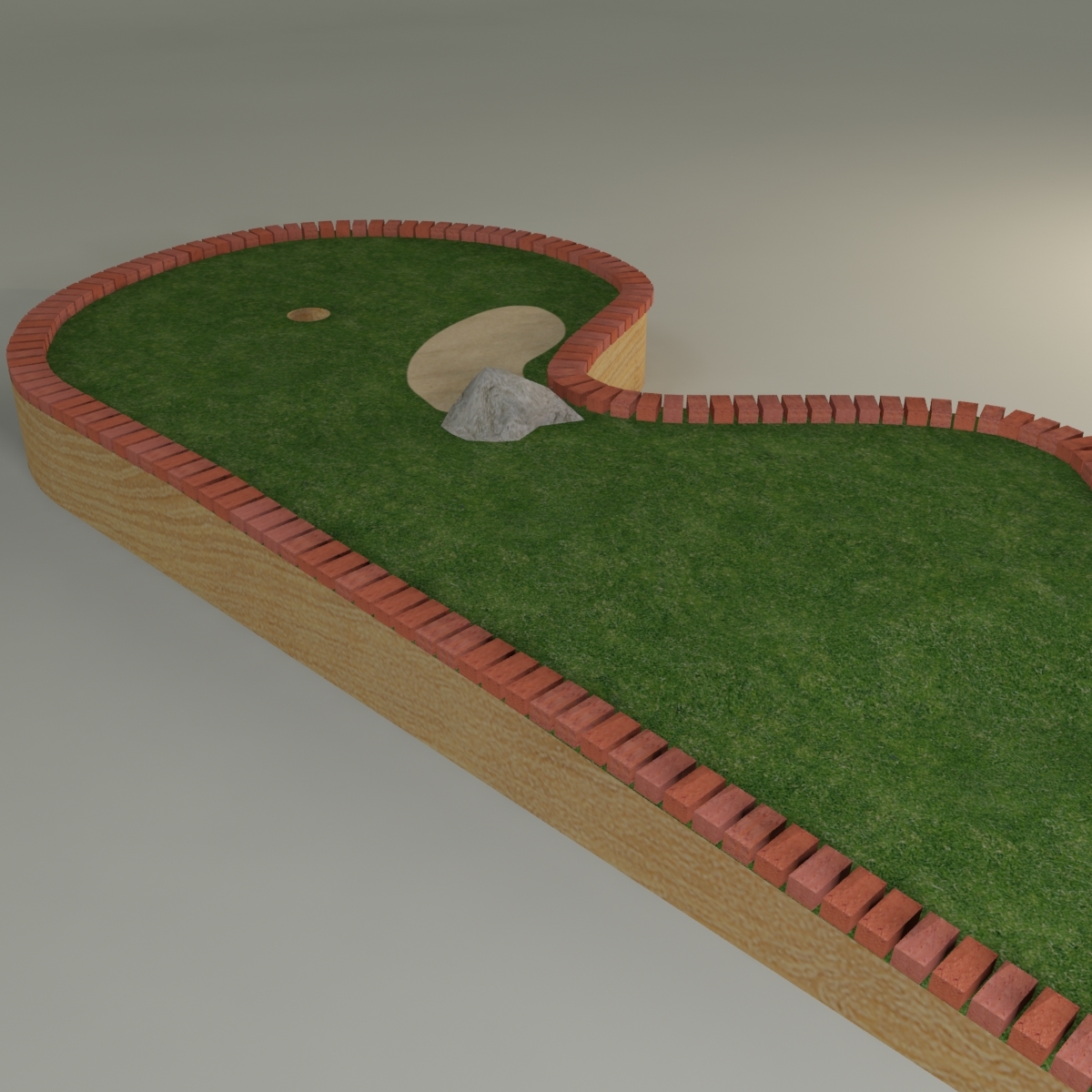 mini golf course 3d model