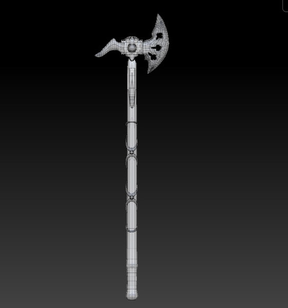 medieval axe 3d model