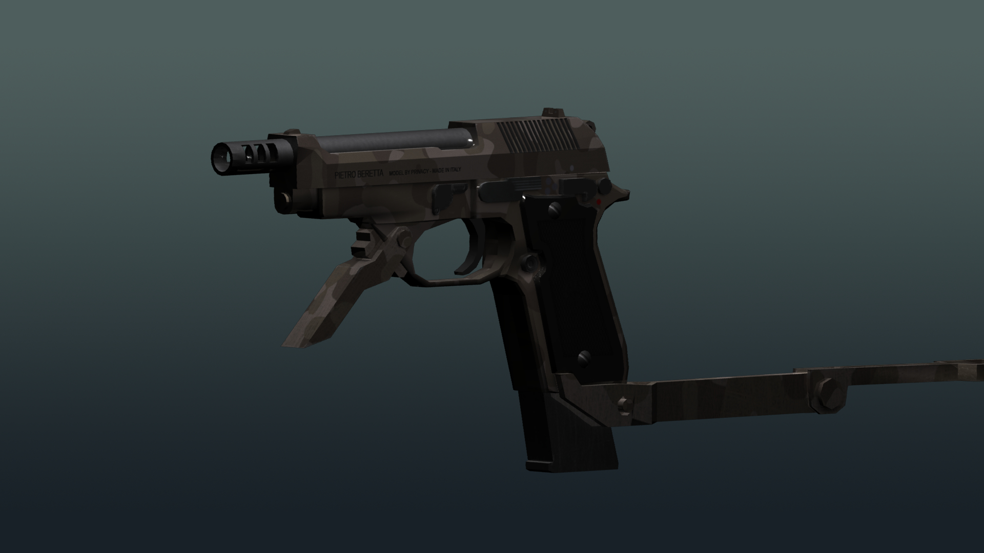beretta m93r 3d 3ds