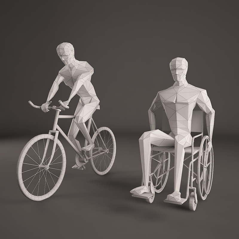 3d model man figure