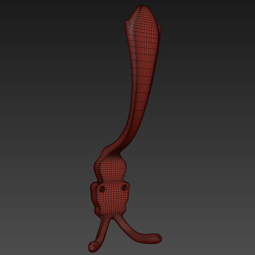 3d hook hanger model