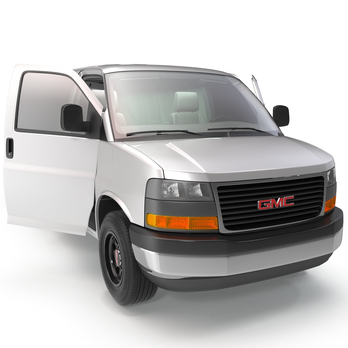 3d model of gmc savana cargo van