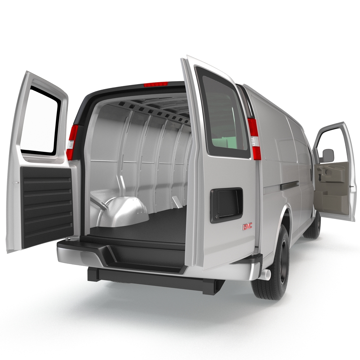 3d model of gmc savana cargo van