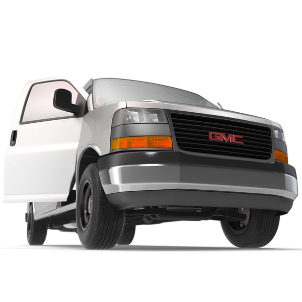 3d model of gmc savana cargo van
