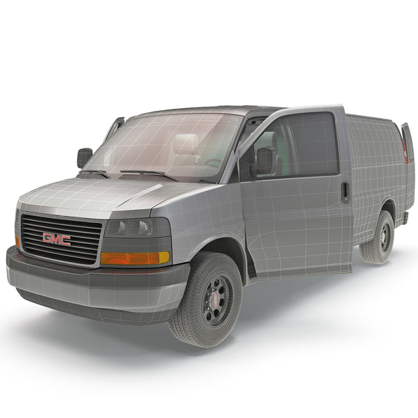 3d model of gmc savana cargo van