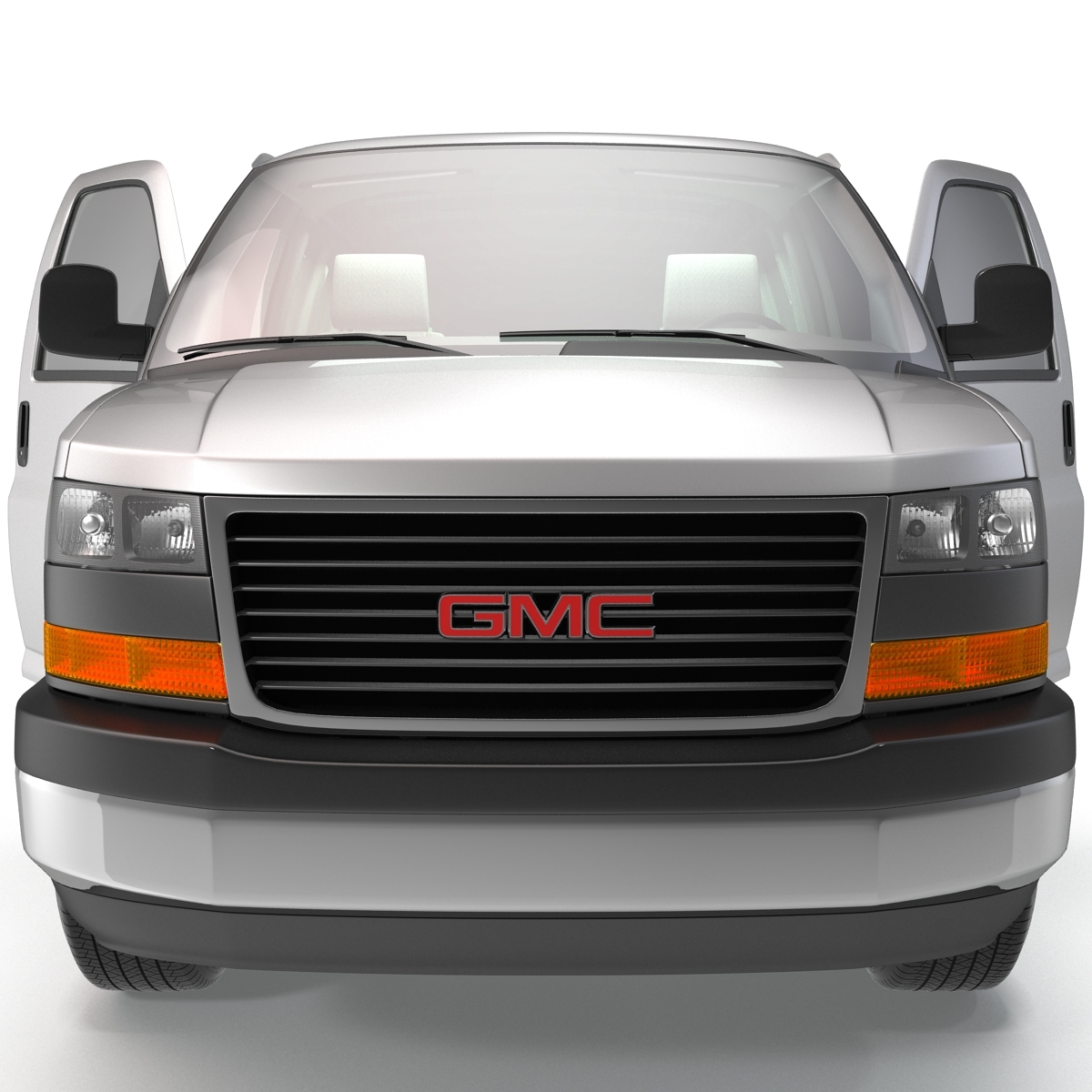 3d model of gmc savana cargo van