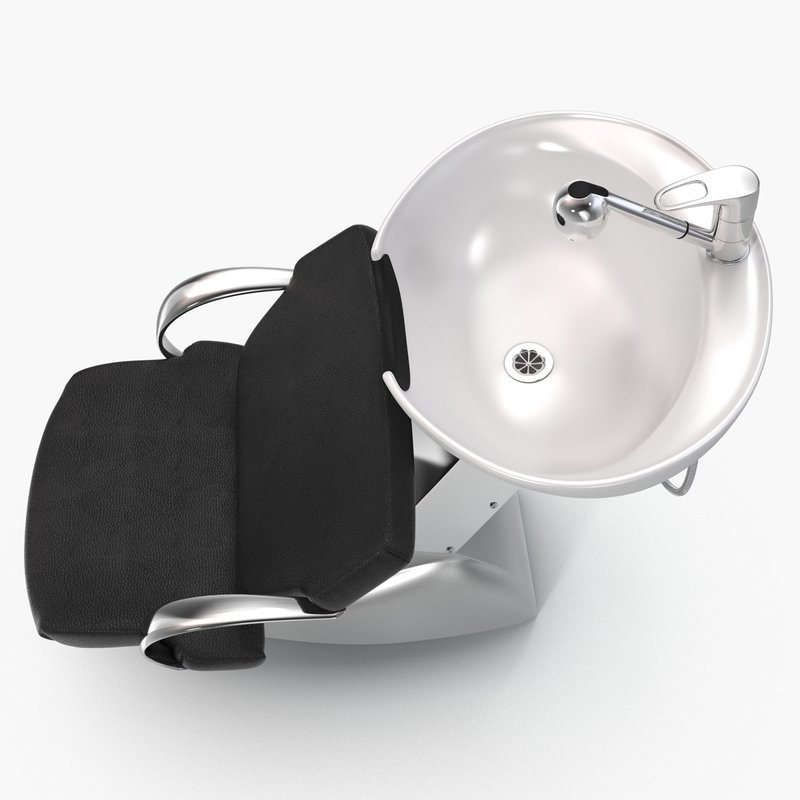 hair washing chair design 3d 3ds