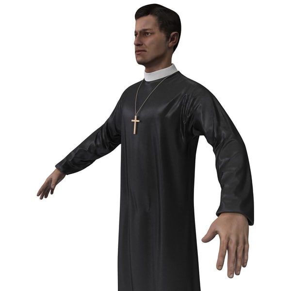3d priest model