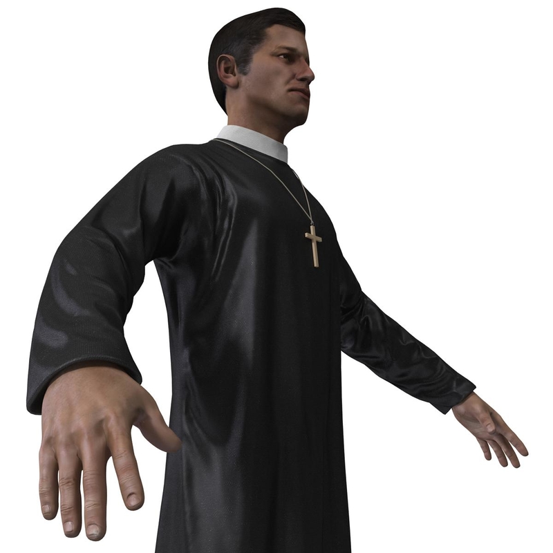 3d priest model