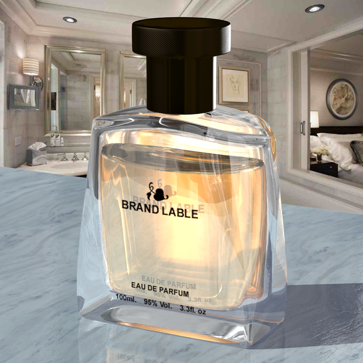 visualizing luxury perfume bottle obj