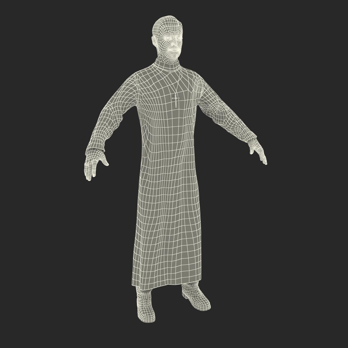 3d priest model