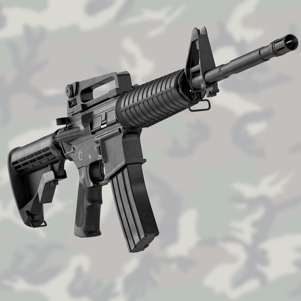 3d max colt carbine m4a1