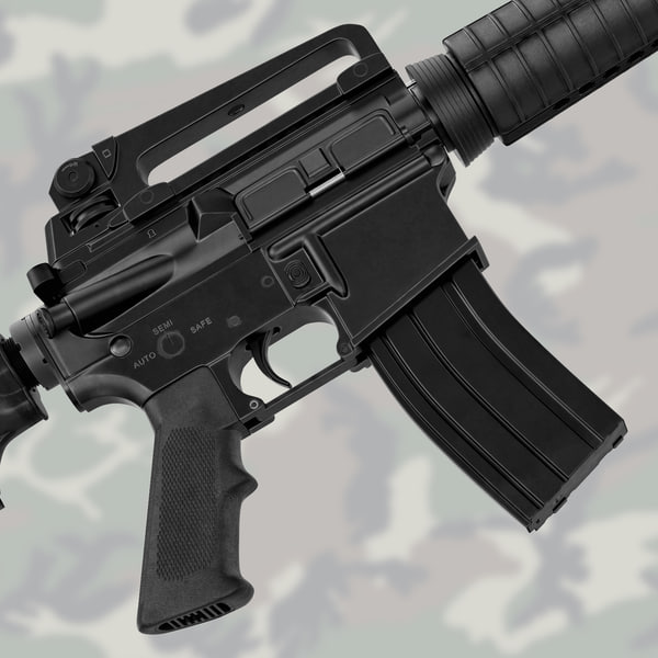 3d max colt carbine m4a1