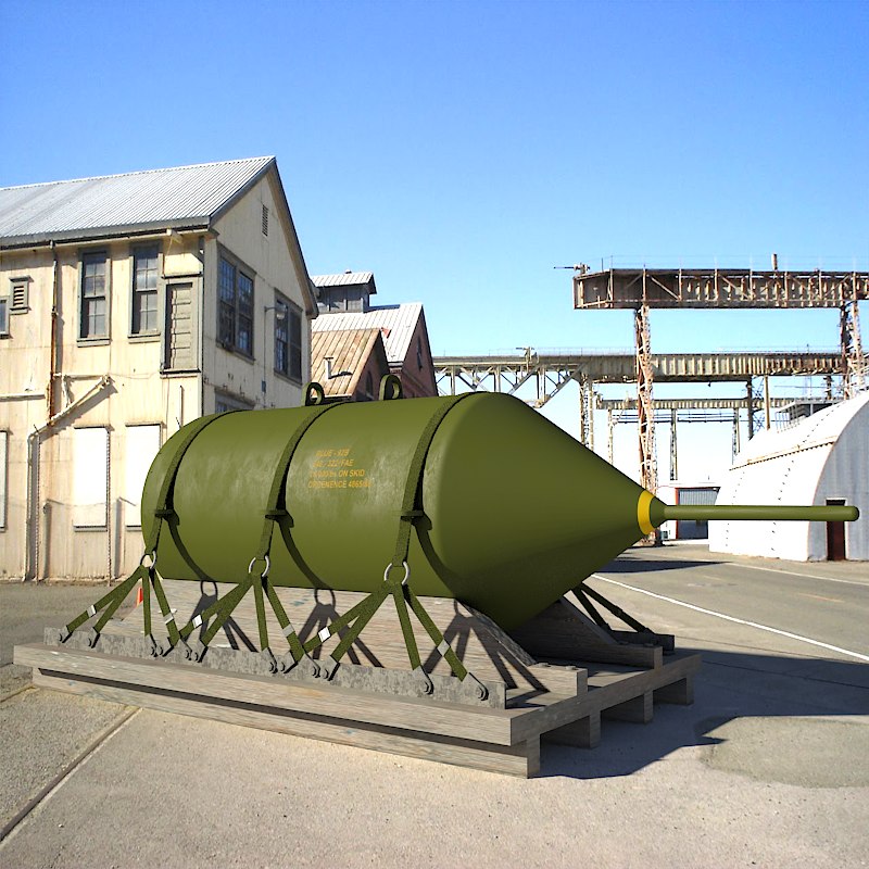 daisy cutter bomb blu-82b 3d max