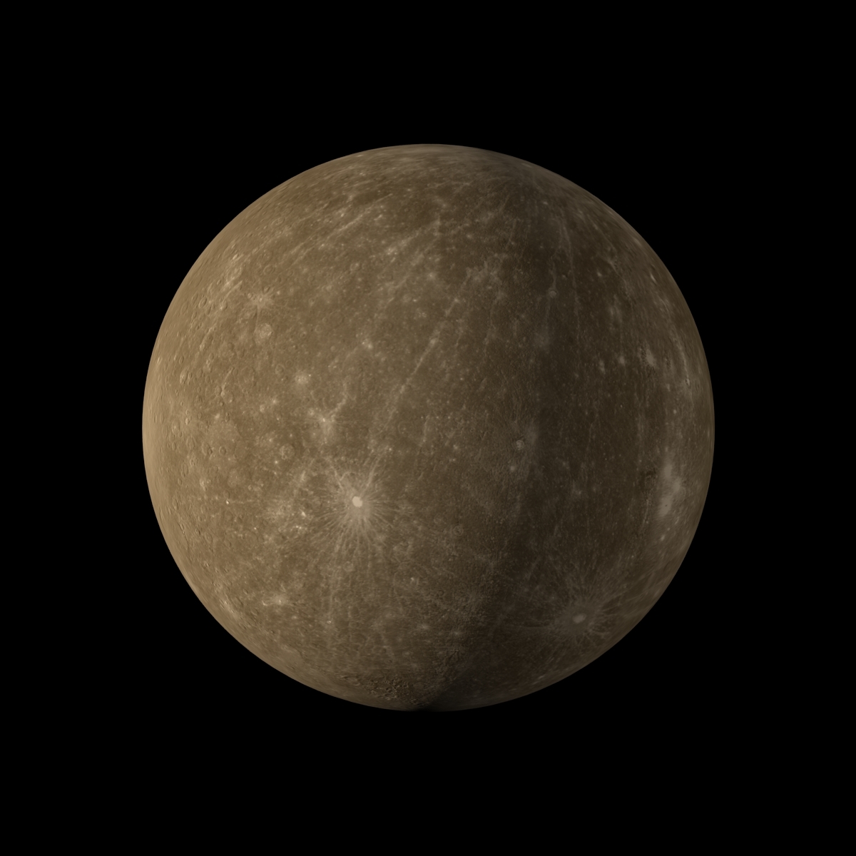 3d model mercury planet modeled