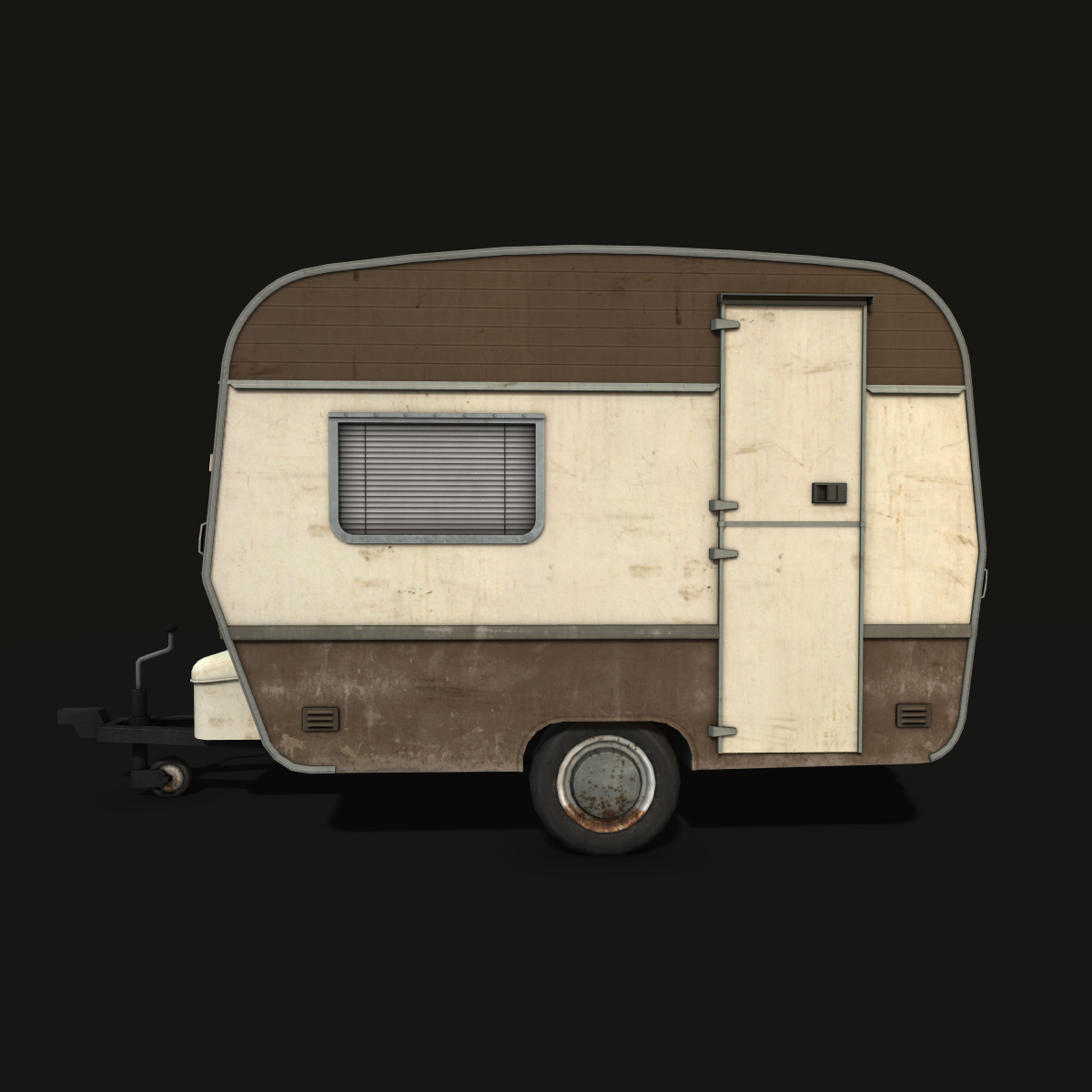 caravan trailer 3d max