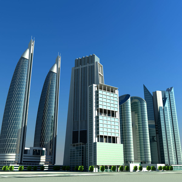 3d model of dubai marina