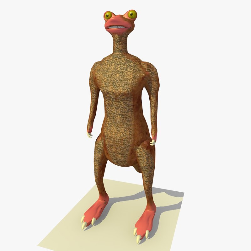 3d mutant kangaroo frog alien