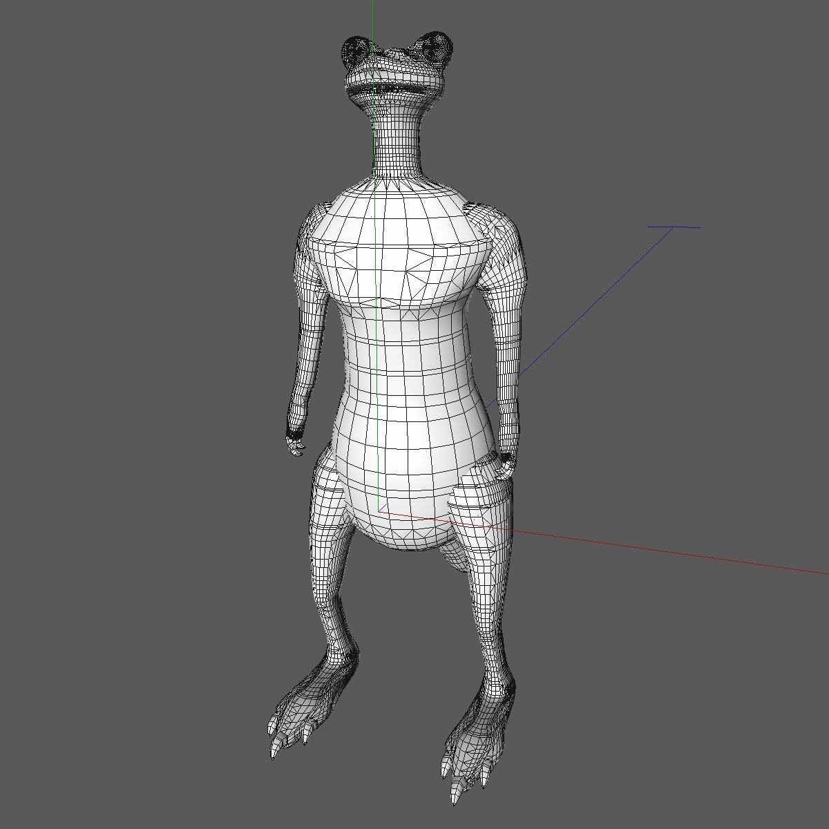 3d mutant kangaroo frog alien