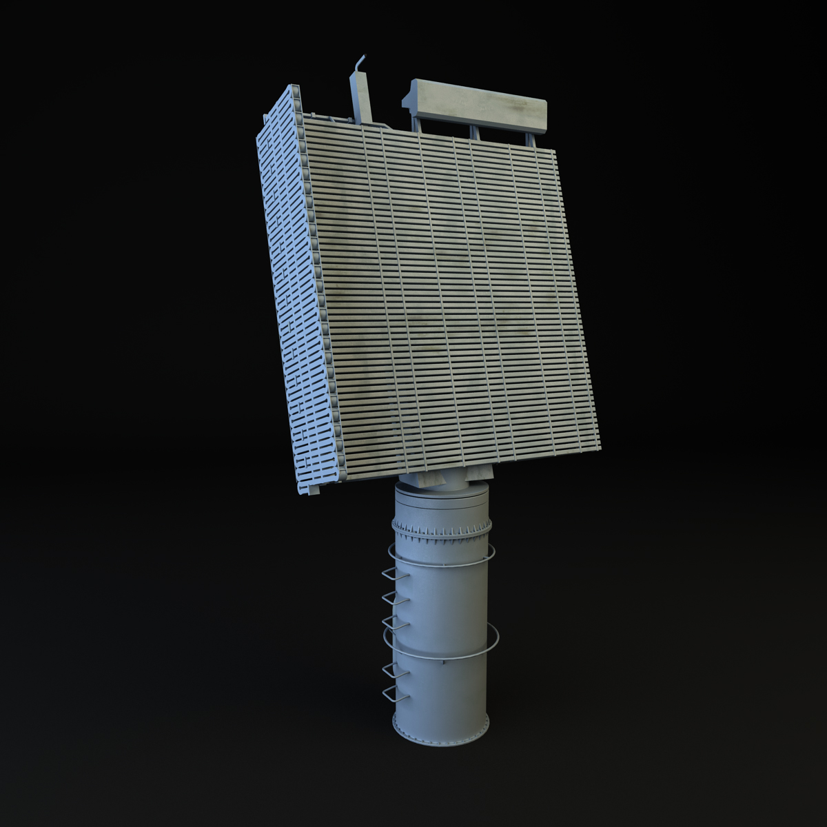 3d model sps-48 radar parts