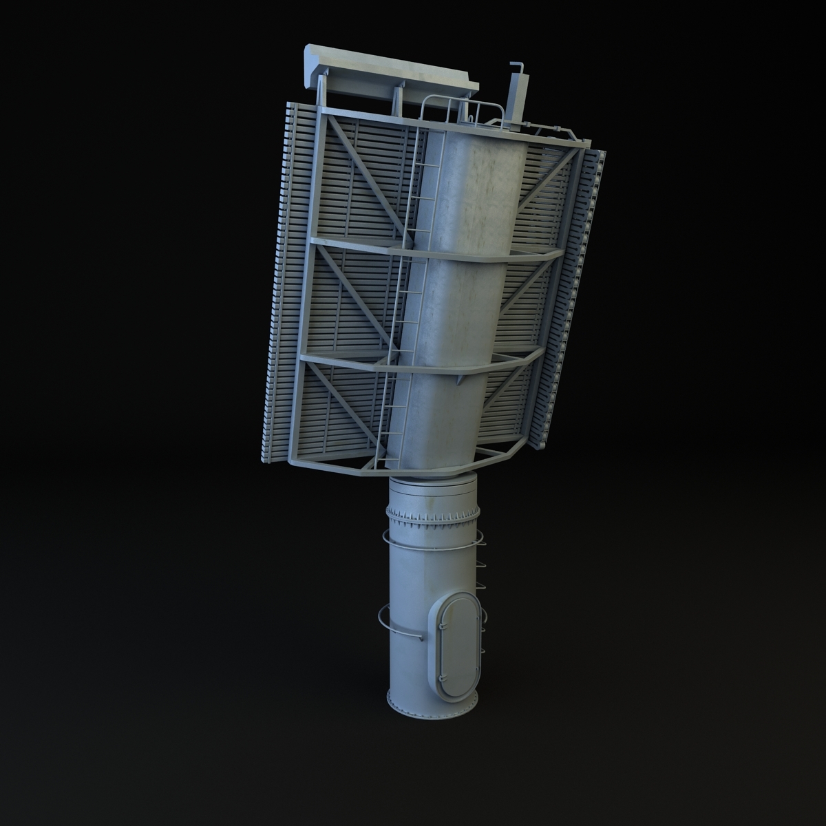 3d model sps-48 radar parts