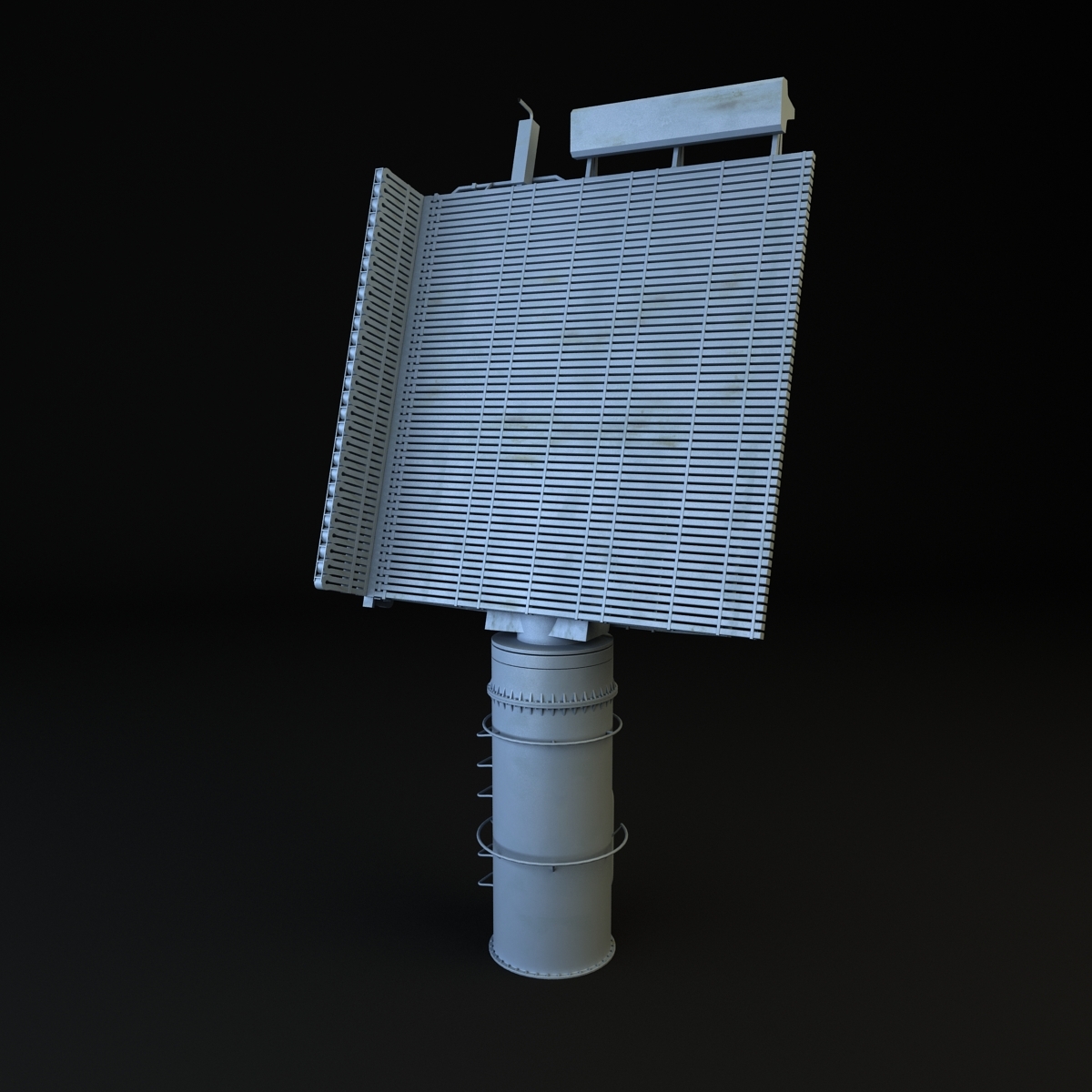 3d model sps-48 radar parts