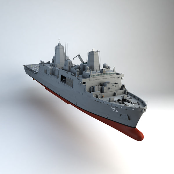 3d uss new lpd-18 model