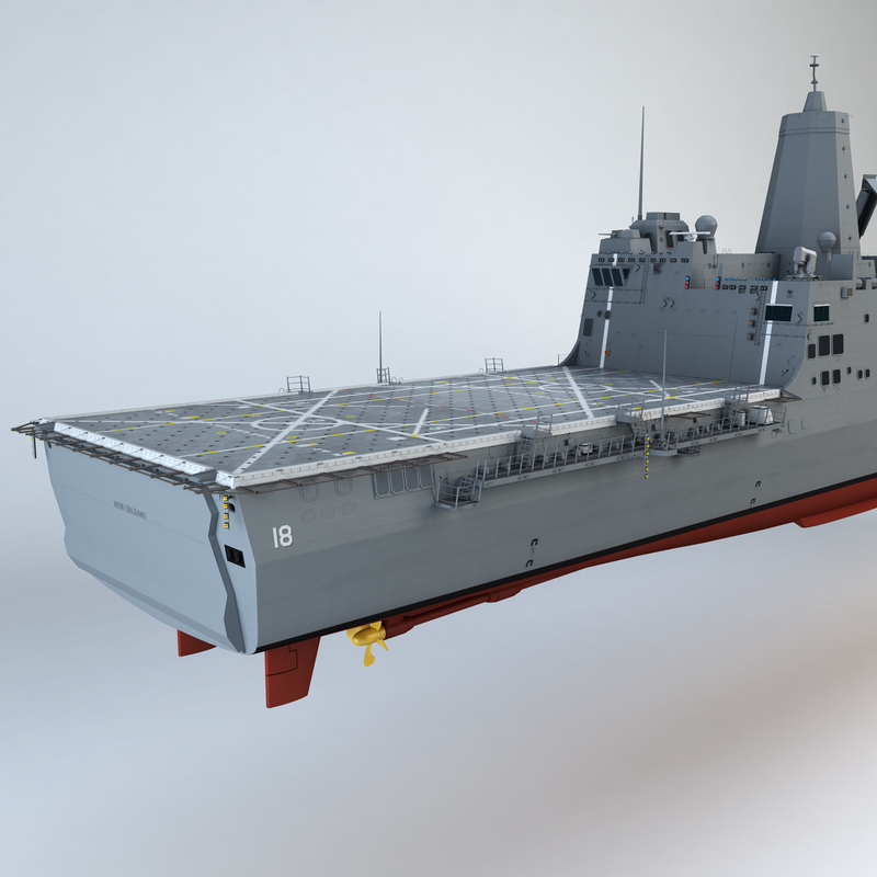 3d uss new lpd-18 model