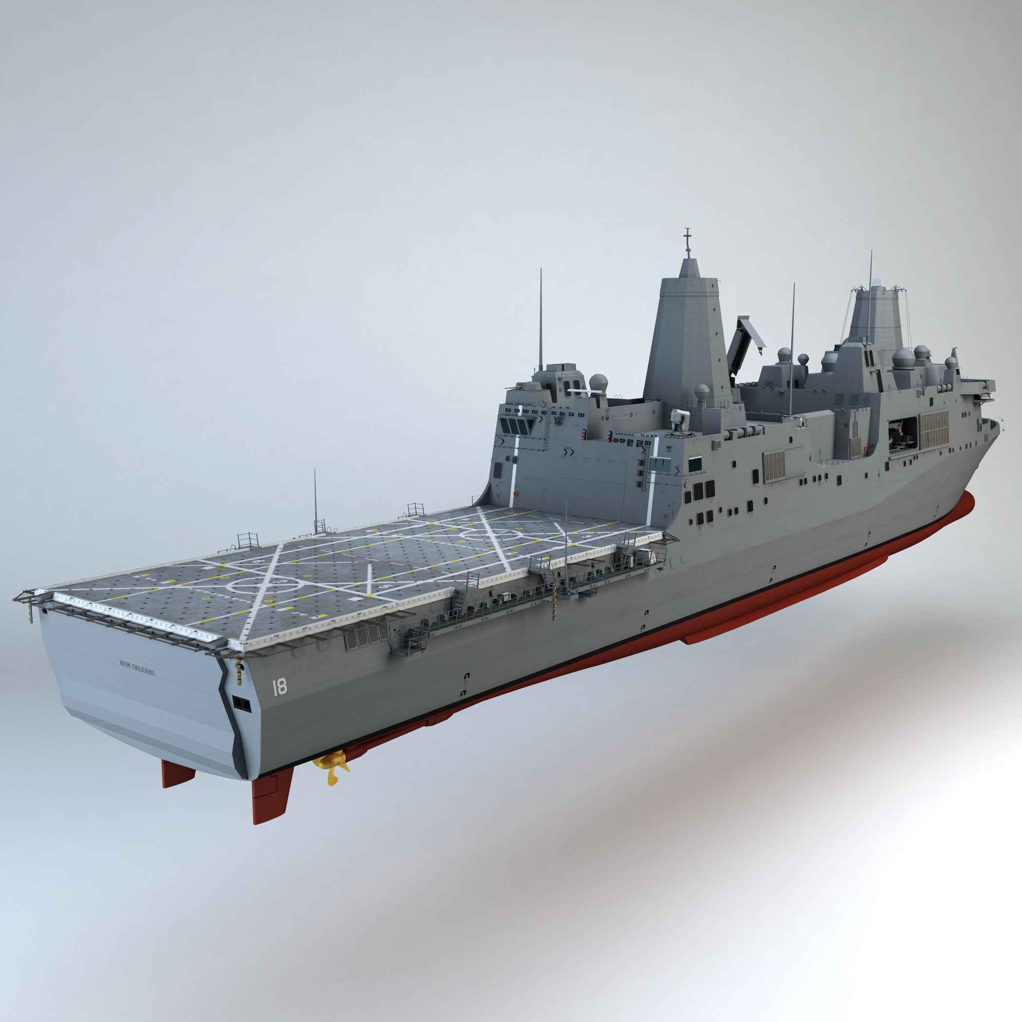 3d uss new lpd-18 model