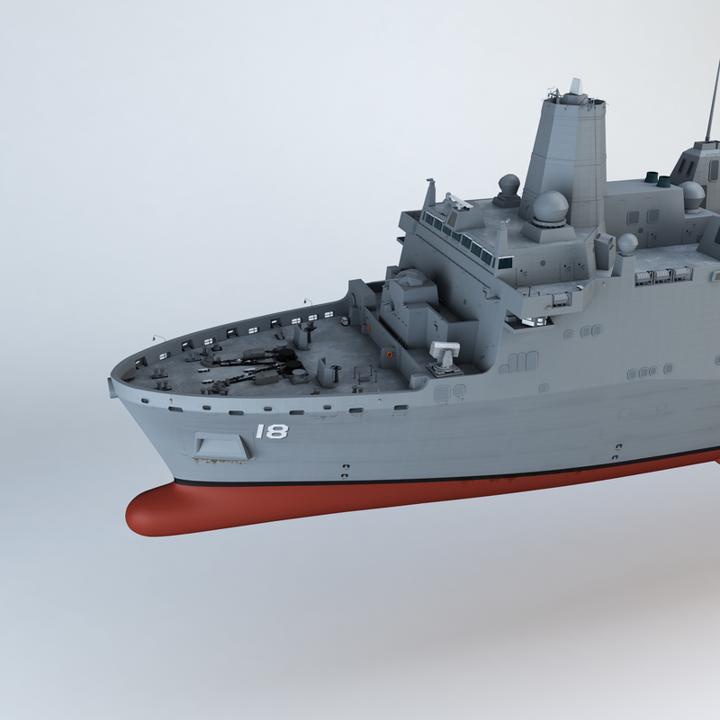 3d uss new lpd-18 model