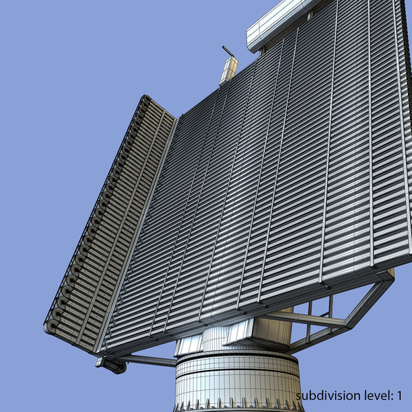 3d model sps-48 radar parts