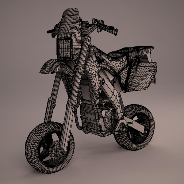 mini motocross bike 3d model