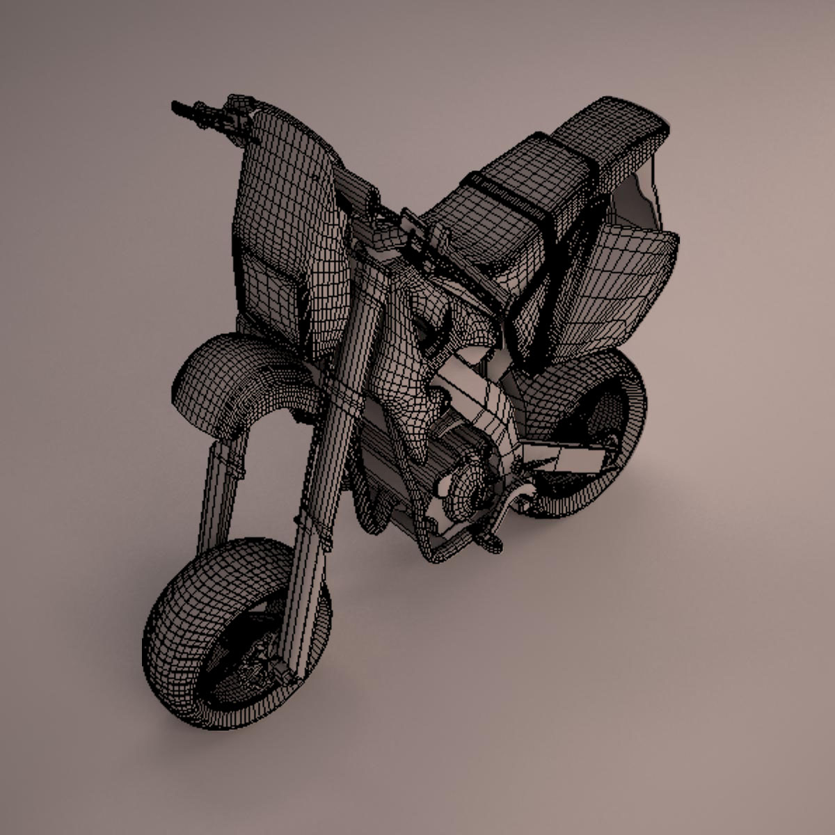 mini motocross bike 3d model
