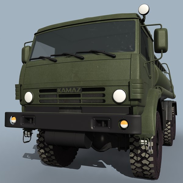 russian kamaz trucks 3d model