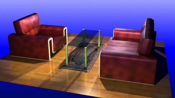 3d model seating chair sofa