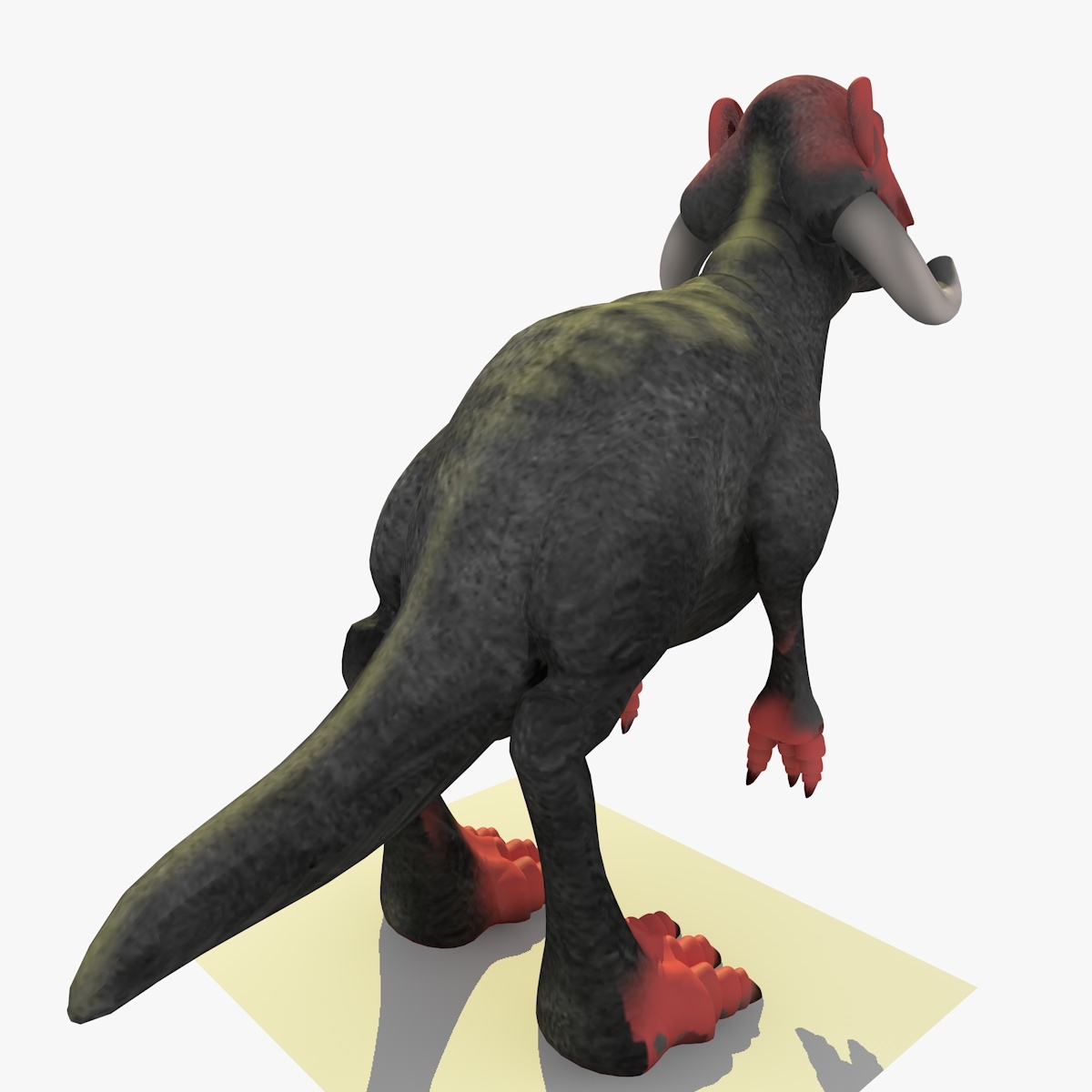 mutant alien t-rex cartoon 3d model